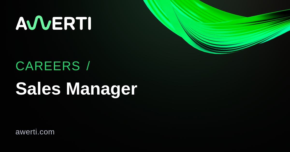 Sales Manager Vacancy | AWERTI